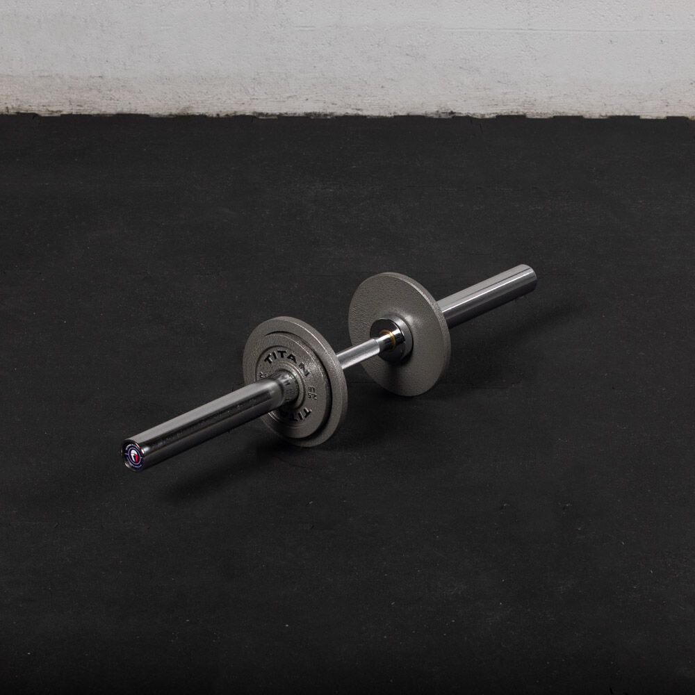 Loadable Single 36" Olympic Dumbbell Handle | Titan Fitness