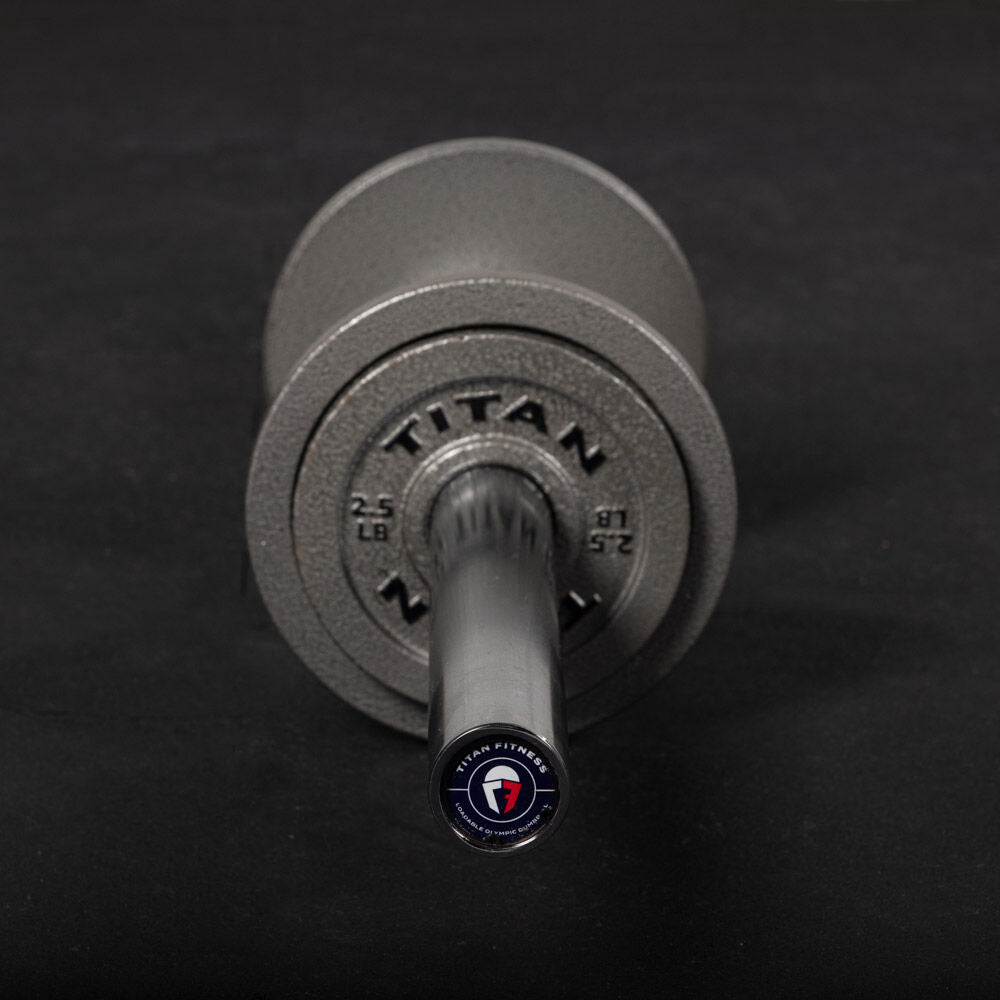 Loadable Single 36" Olympic Dumbbell Handle | Titan Fitness
