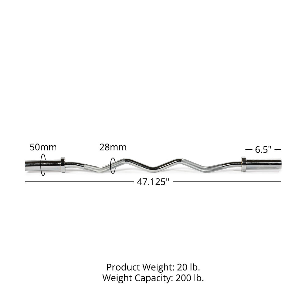 Olympic EZ Curl Bar | Titan Fitness