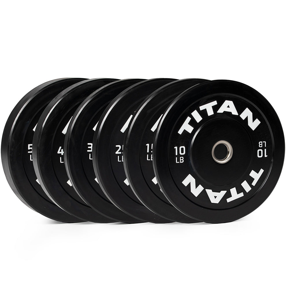 LB Economy Black Bumper Plates – Titan Fitness
