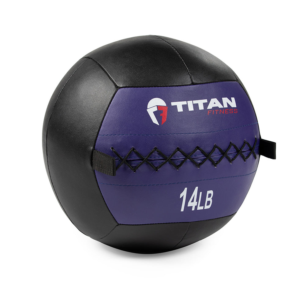 Soft Leather Medicine Wall Ball | Titan Fitness