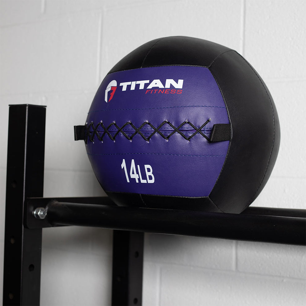 Soft Leather Medicine Wall Ball | Titan Fitness